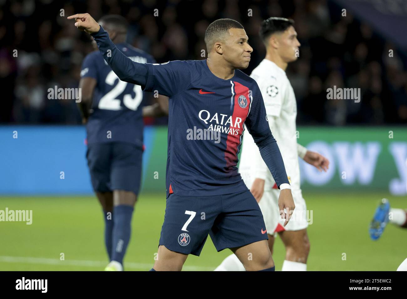 Kylian Mbappe of PSG during the UEFA Champions League, Group F football ...