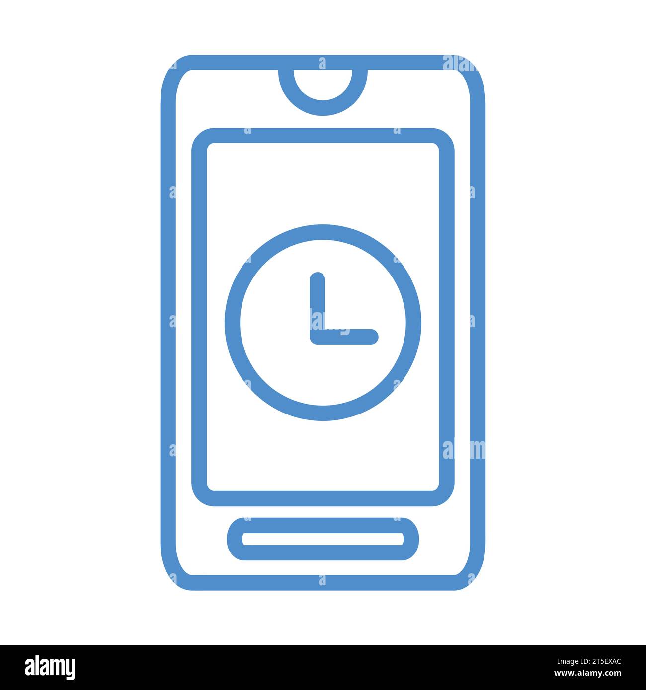 simple modern outline smartphone icon Stock Vector Image & Art - Alamy