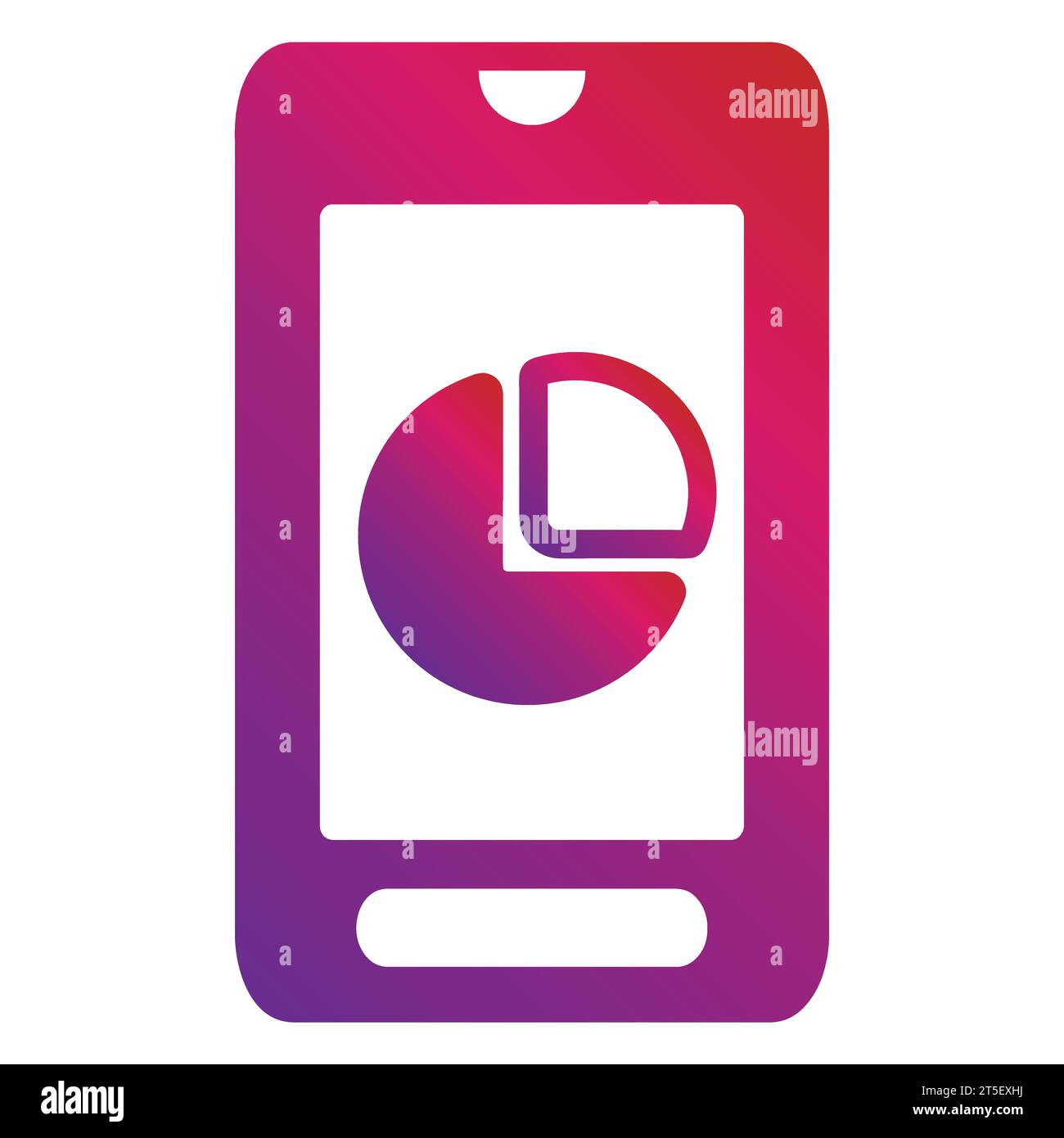 Gradient Mobile Phone Icon Stock Vector Image And Art Alamy