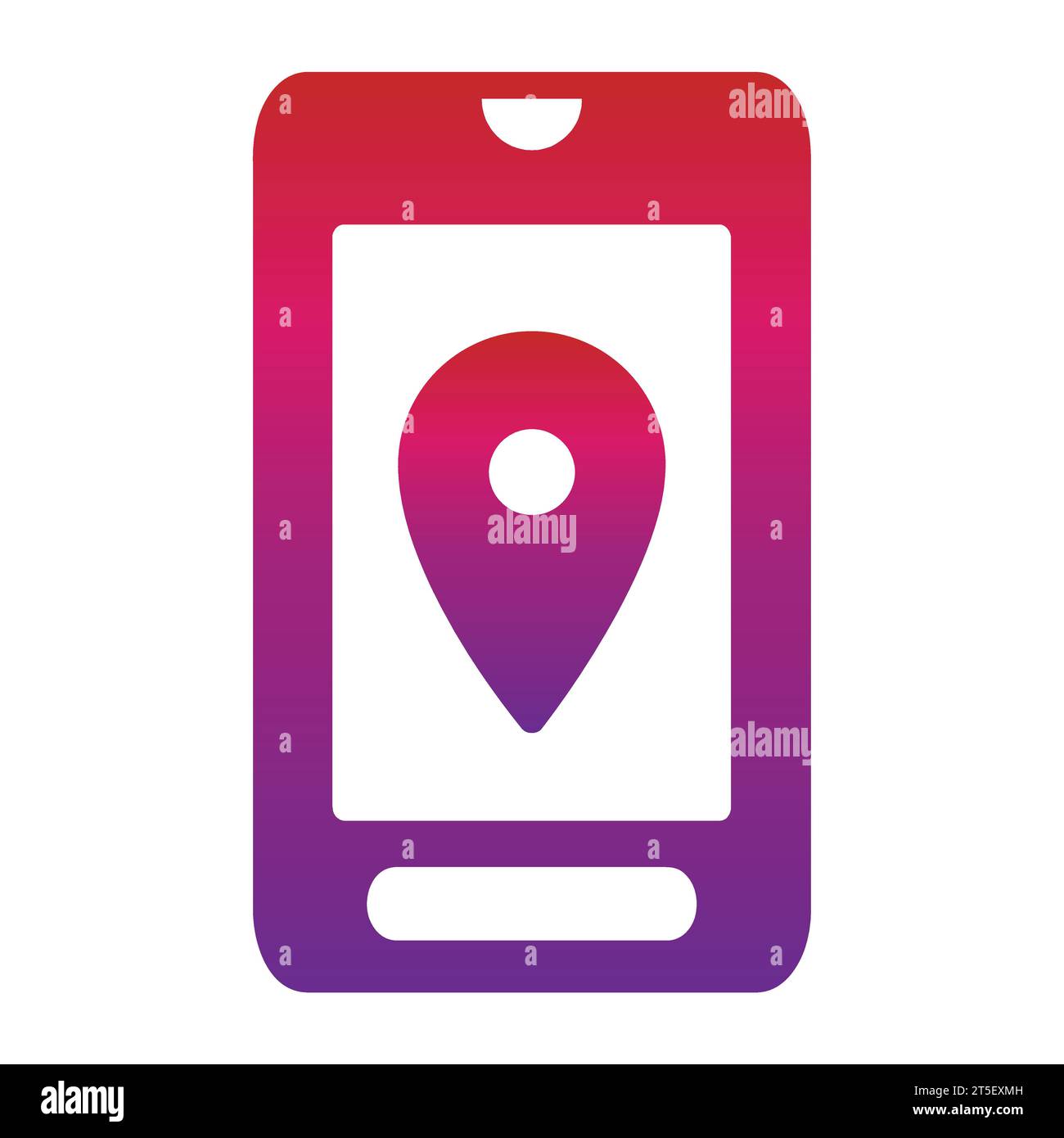 gradient mobile phone icon Stock Vector Image & Art - Alamy