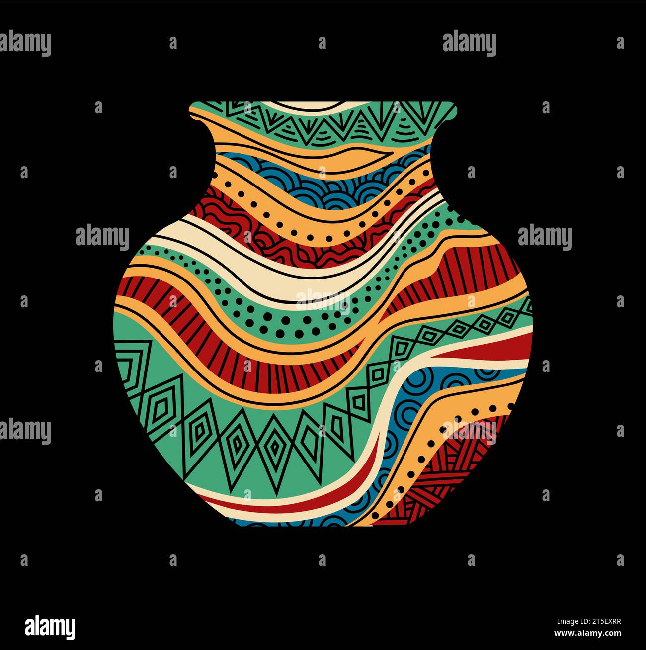 Africa pattern at vase vector concept Stock Vector Image & Art - Alamy