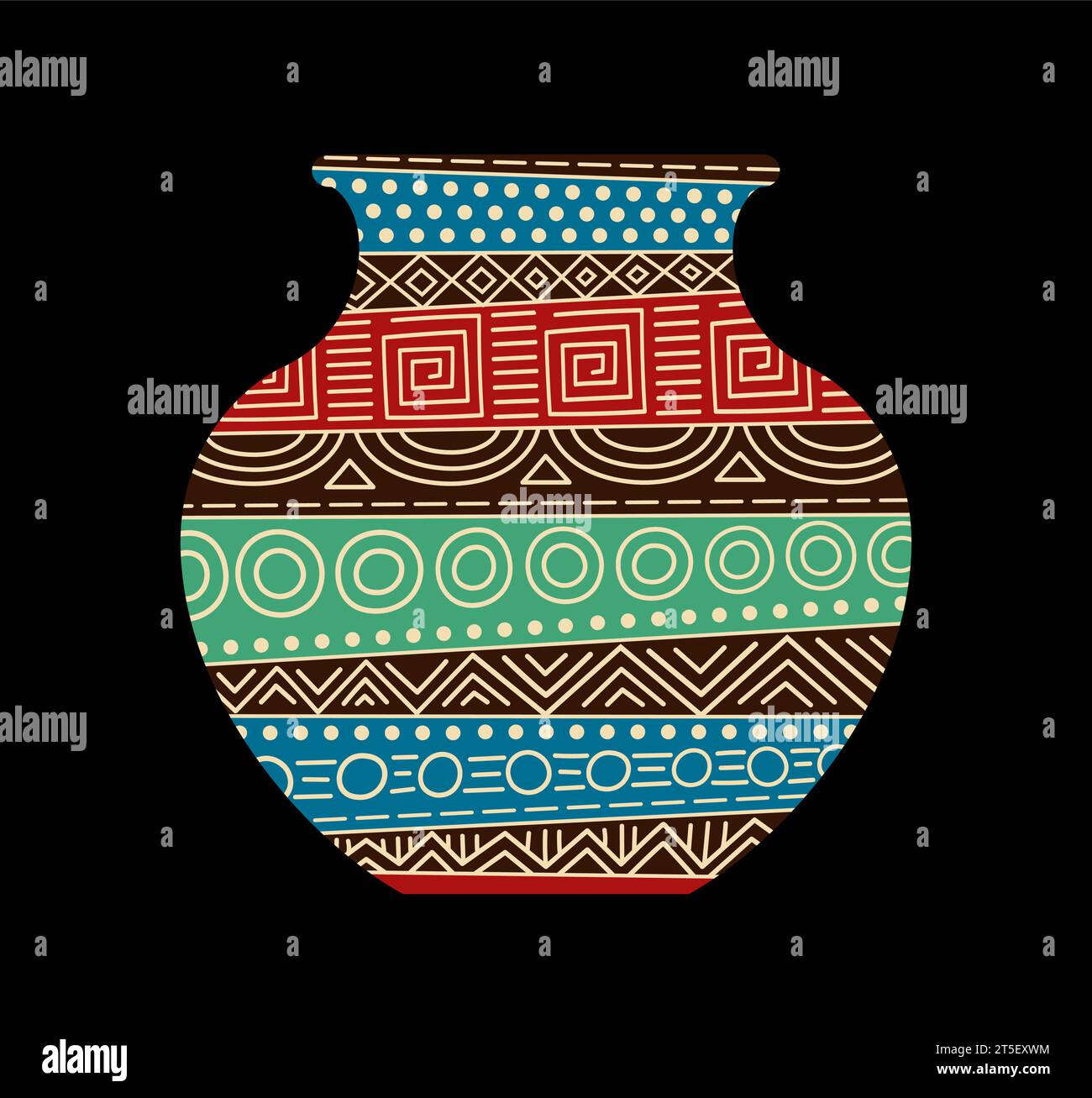 Africa pattern at vase vector concept Stock Vector Image & Art - Alamy