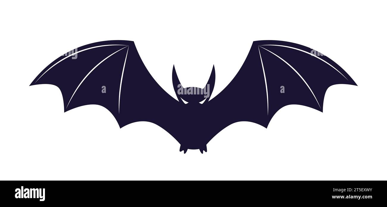 Black bat vector sticker Stock Vector Image & Art - Alamy