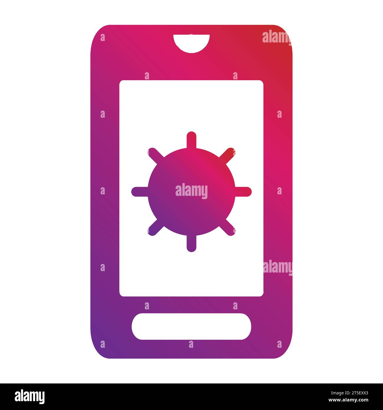 Gradient Mobile Phone Icon Stock Vector Image And Art Alamy