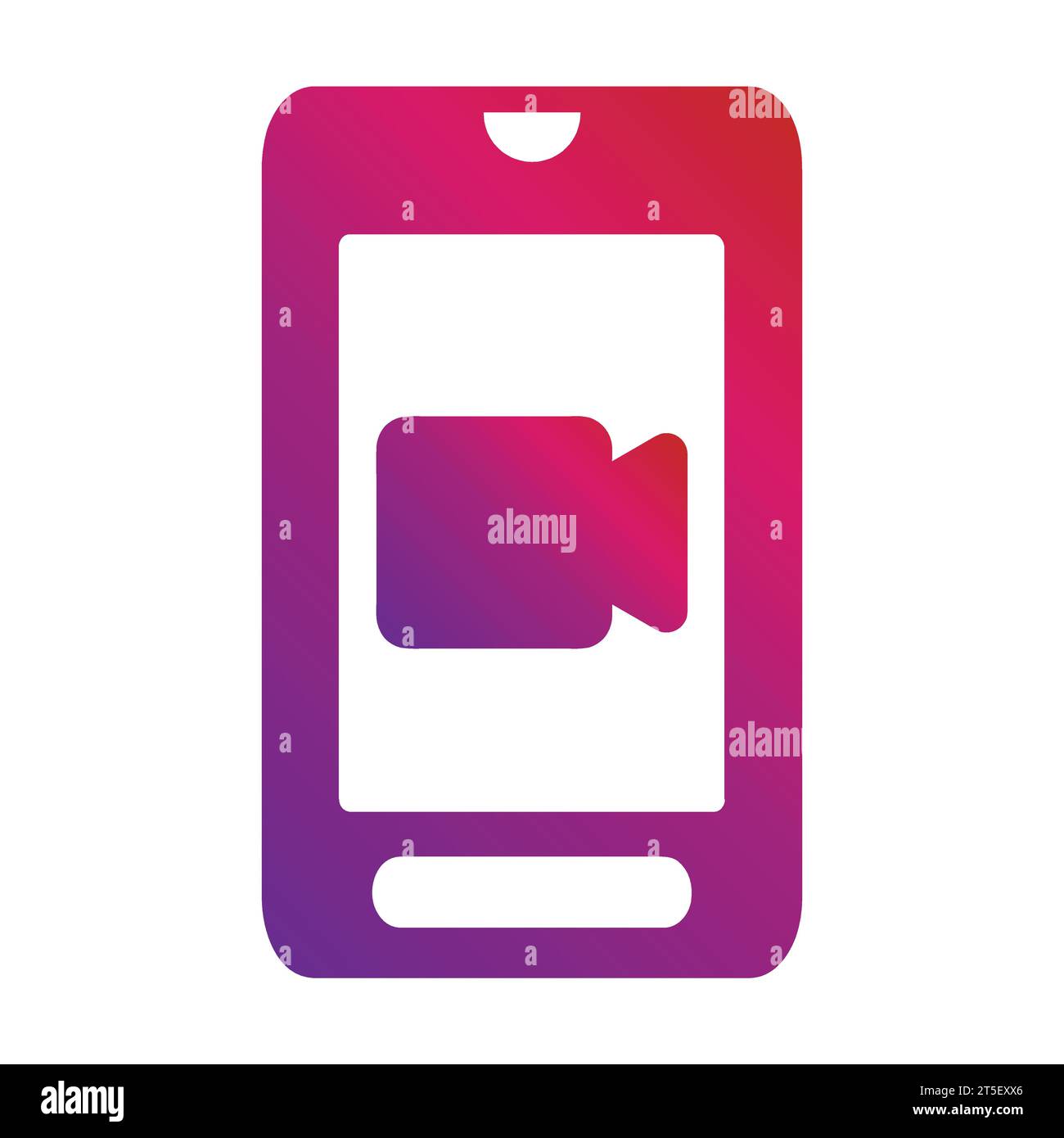 Gradient Mobile Phone Icon Stock Vector Image And Art Alamy