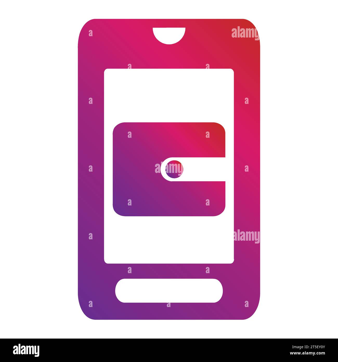 Gradient Mobile Phone Icon Stock Vector Image And Art Alamy