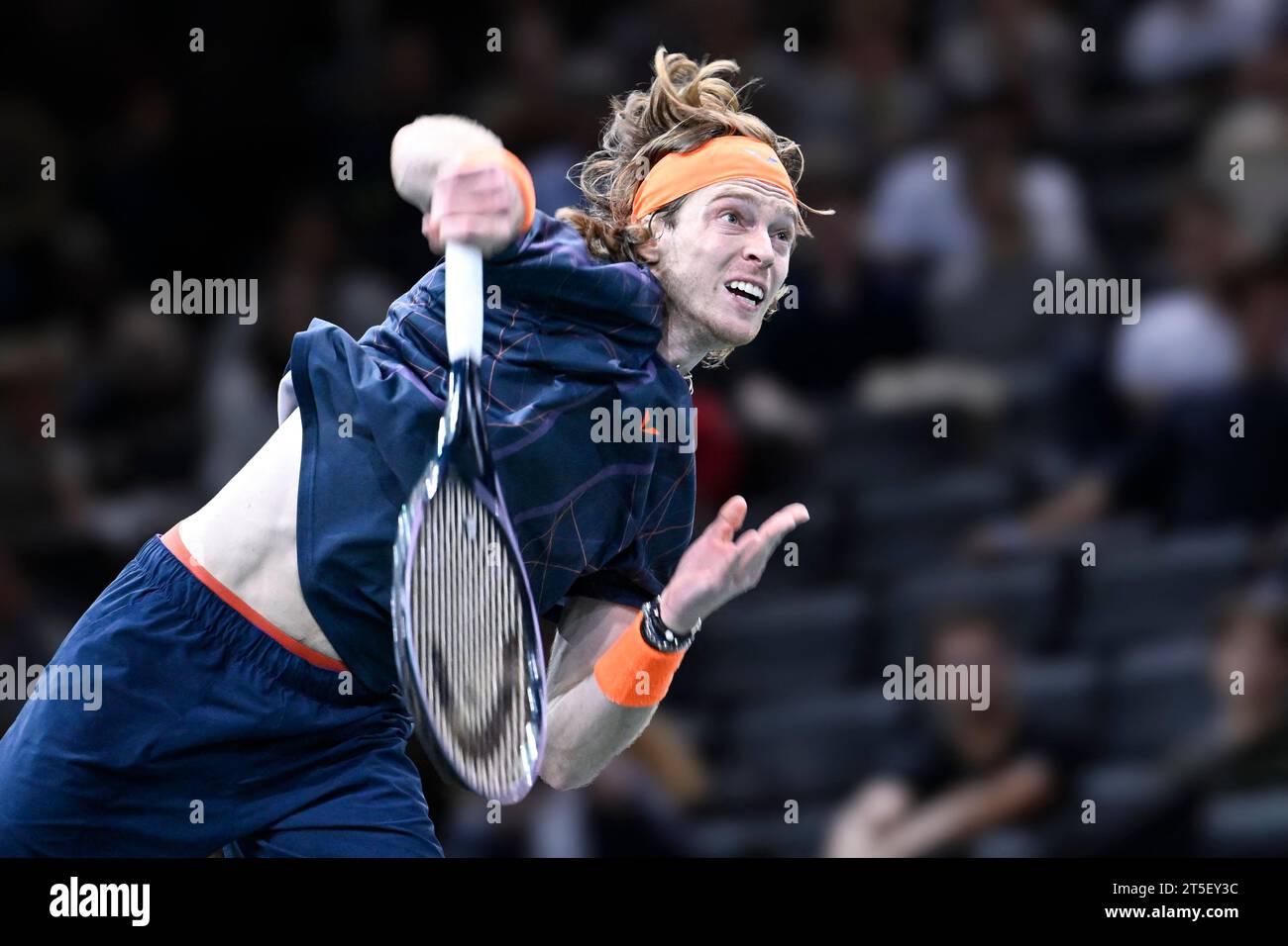 Andrey Rublev during the Rolex Paris Masters ATP Masters 1000 men's ...