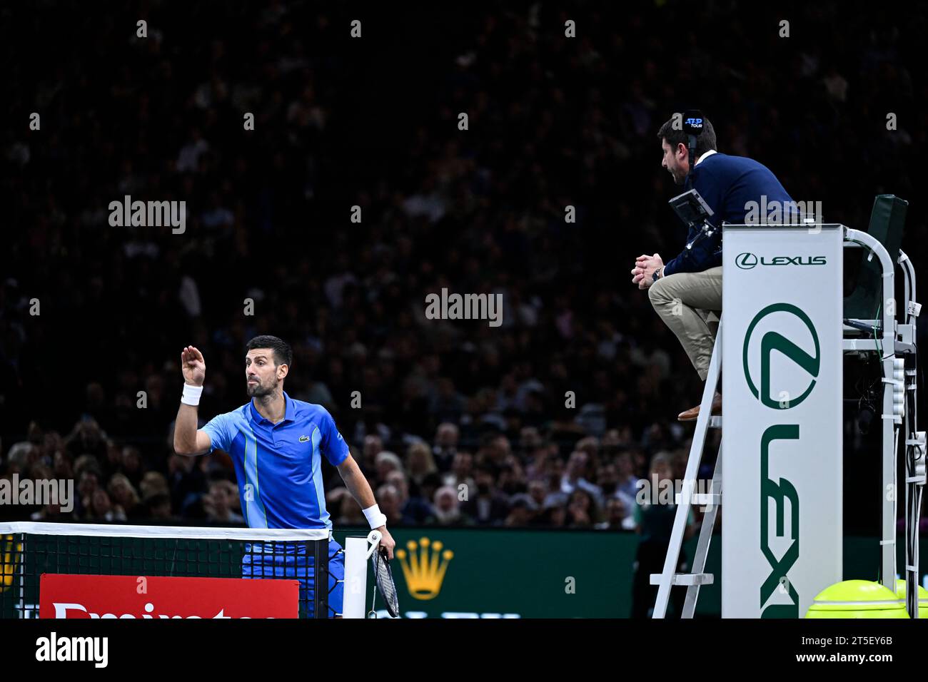Paris, France. 03rd Nov, 2023. Novak Djokovic challenges the decision ...
