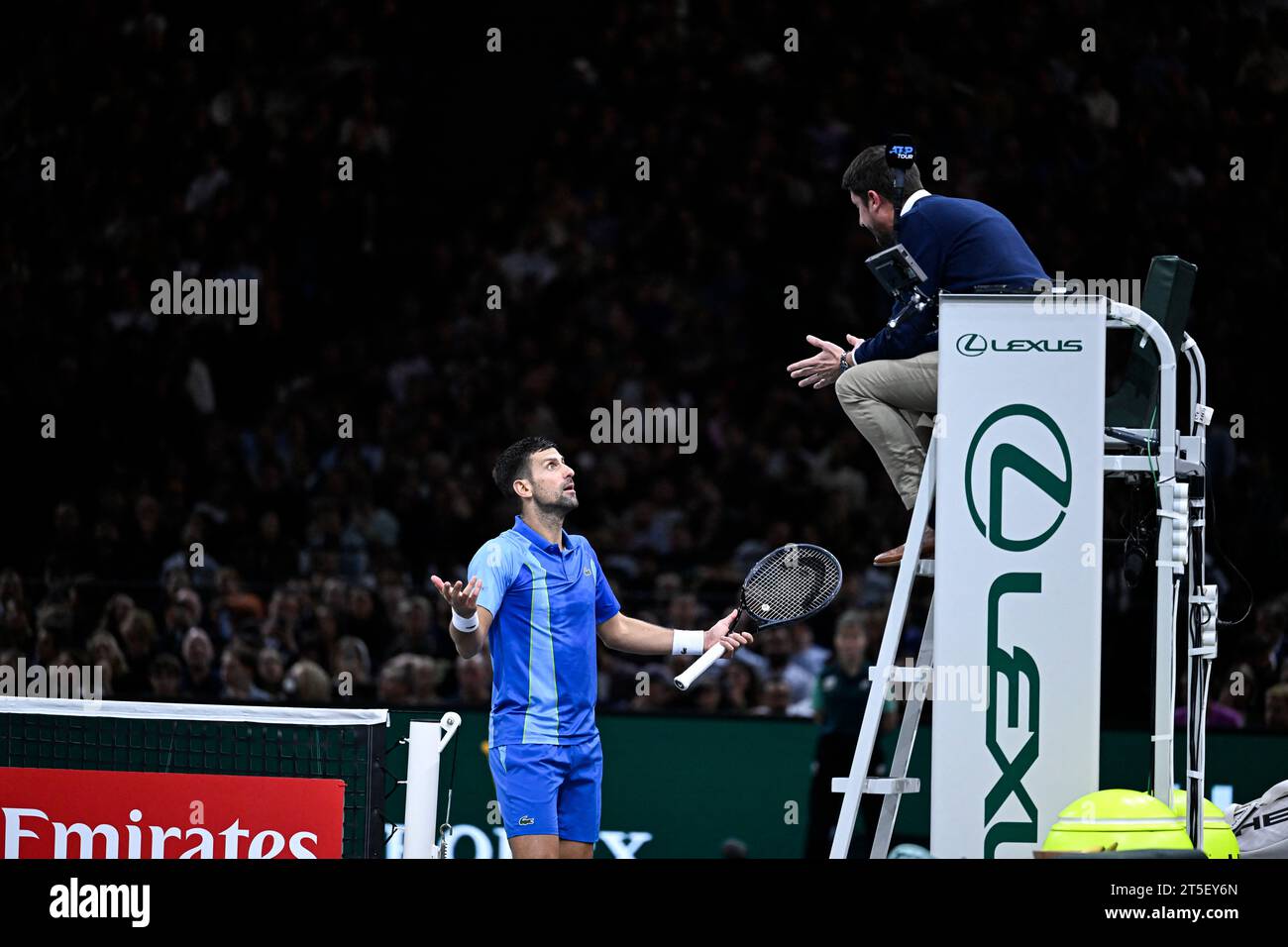 Paris, France. 03rd Nov, 2023. Novak Djokovic challenges the decision ...