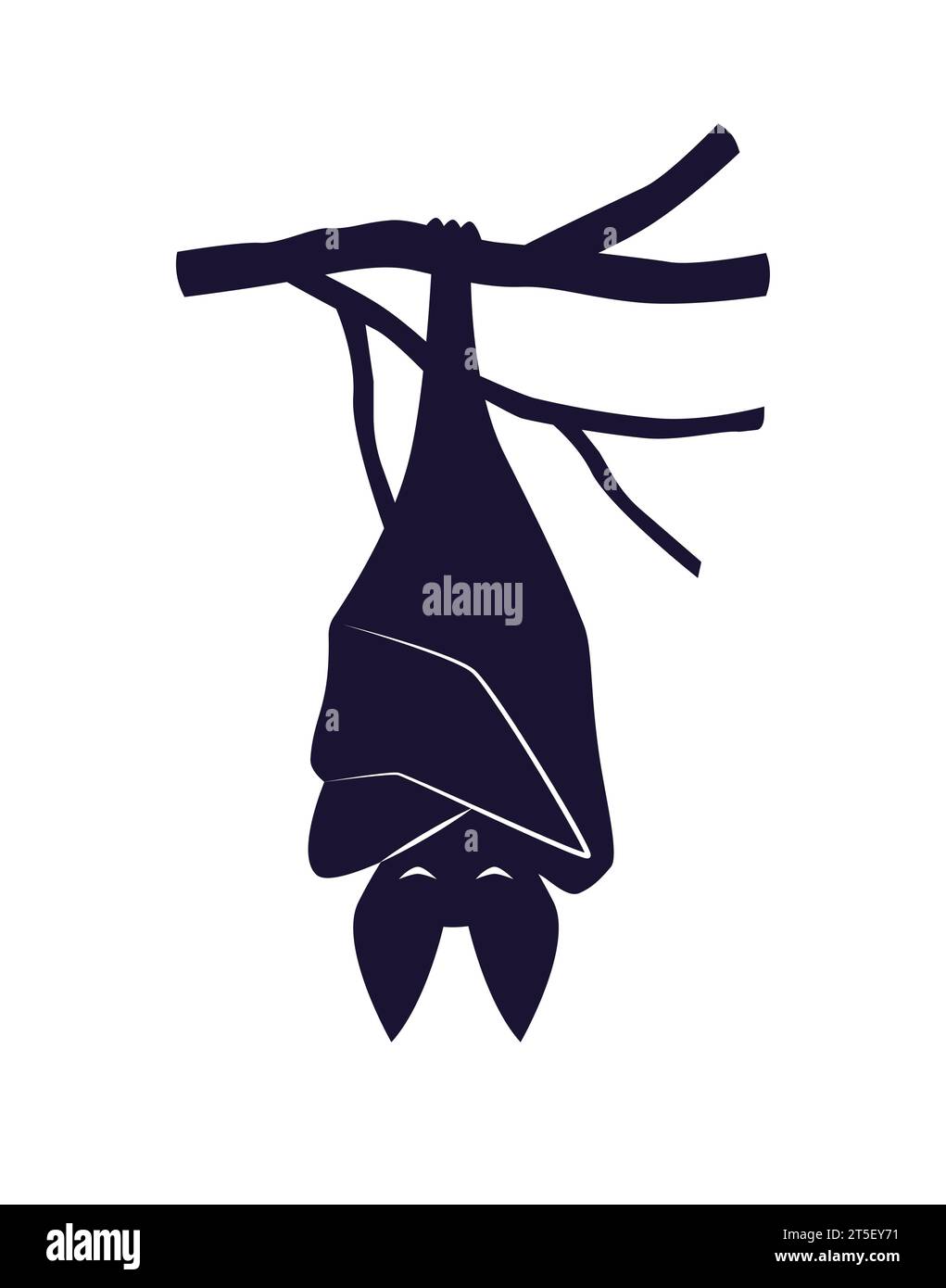 Black bat vector sticker Stock Vector Image & Art - Alamy