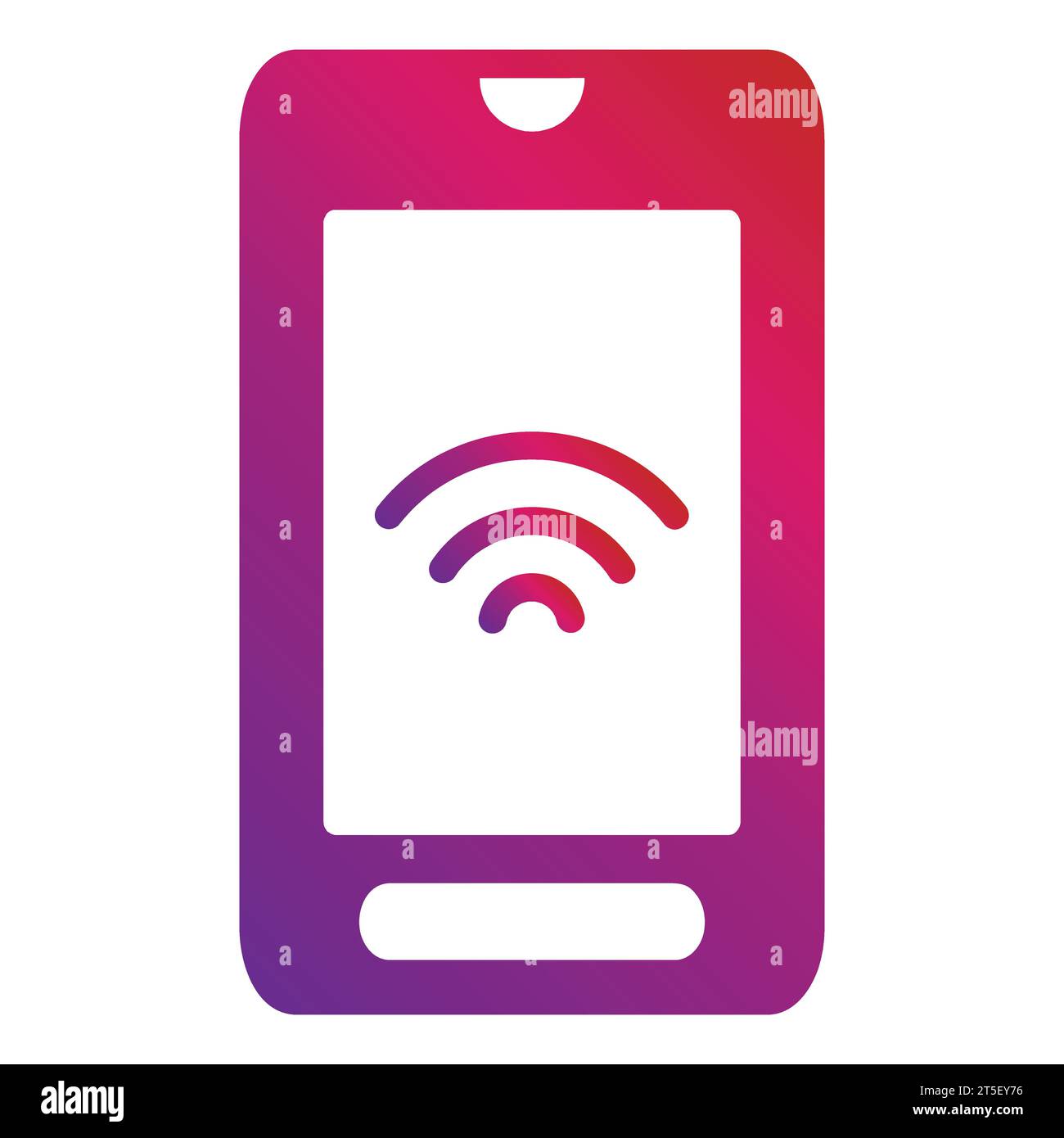 gradient mobile phone icon Stock Vector Image & Art - Alamy