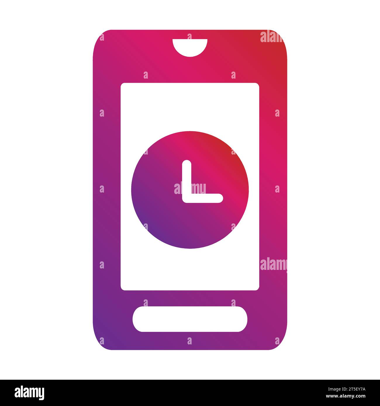 Gradient Mobile Phone Icon Stock Vector Image And Art Alamy