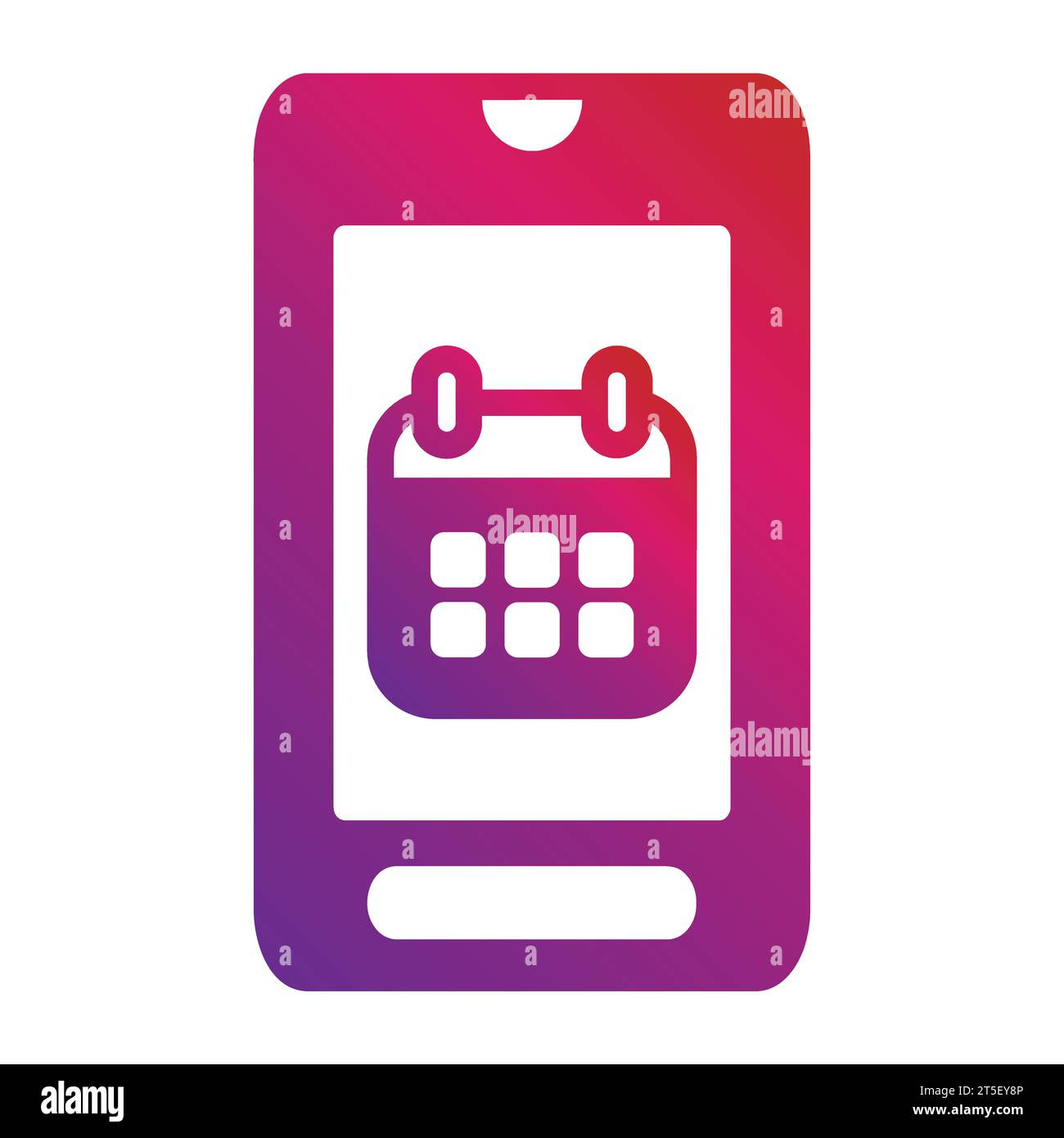 Gradient Mobile Phone Icon Stock Vector Image And Art Alamy