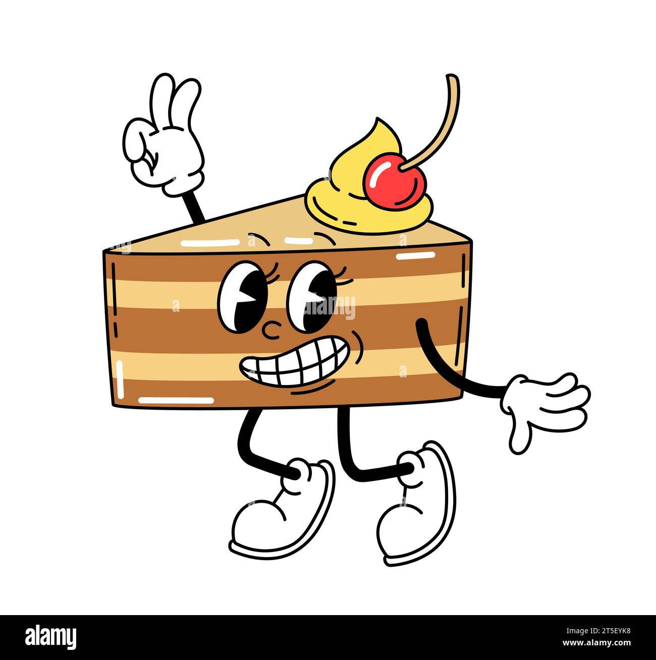 Cute retro character vector concept Stock Vector Image & Art - Alamy