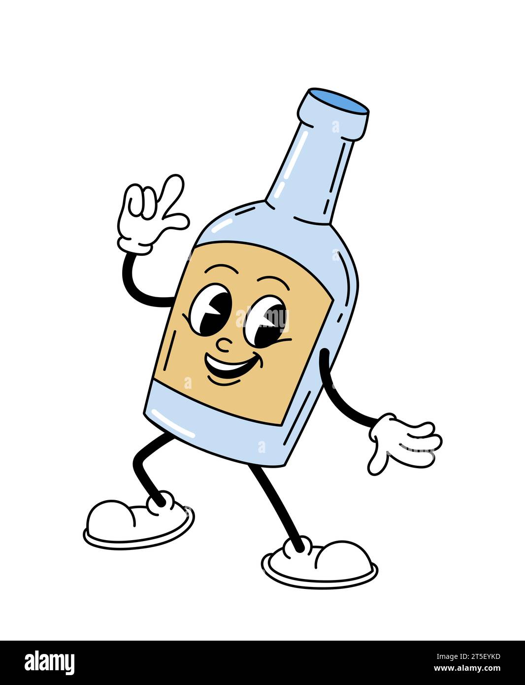 Cute retro character vector concept Stock Vector Image & Art - Alamy