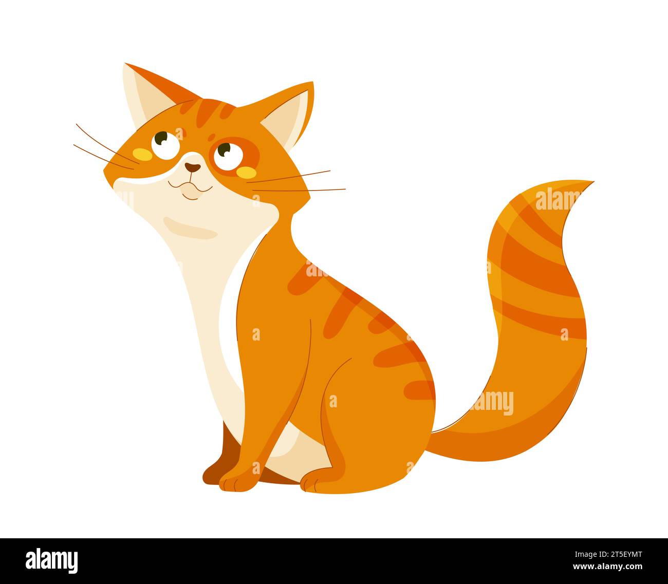 Cute orange cat vector Stock Vector Image & Art - Alamy
