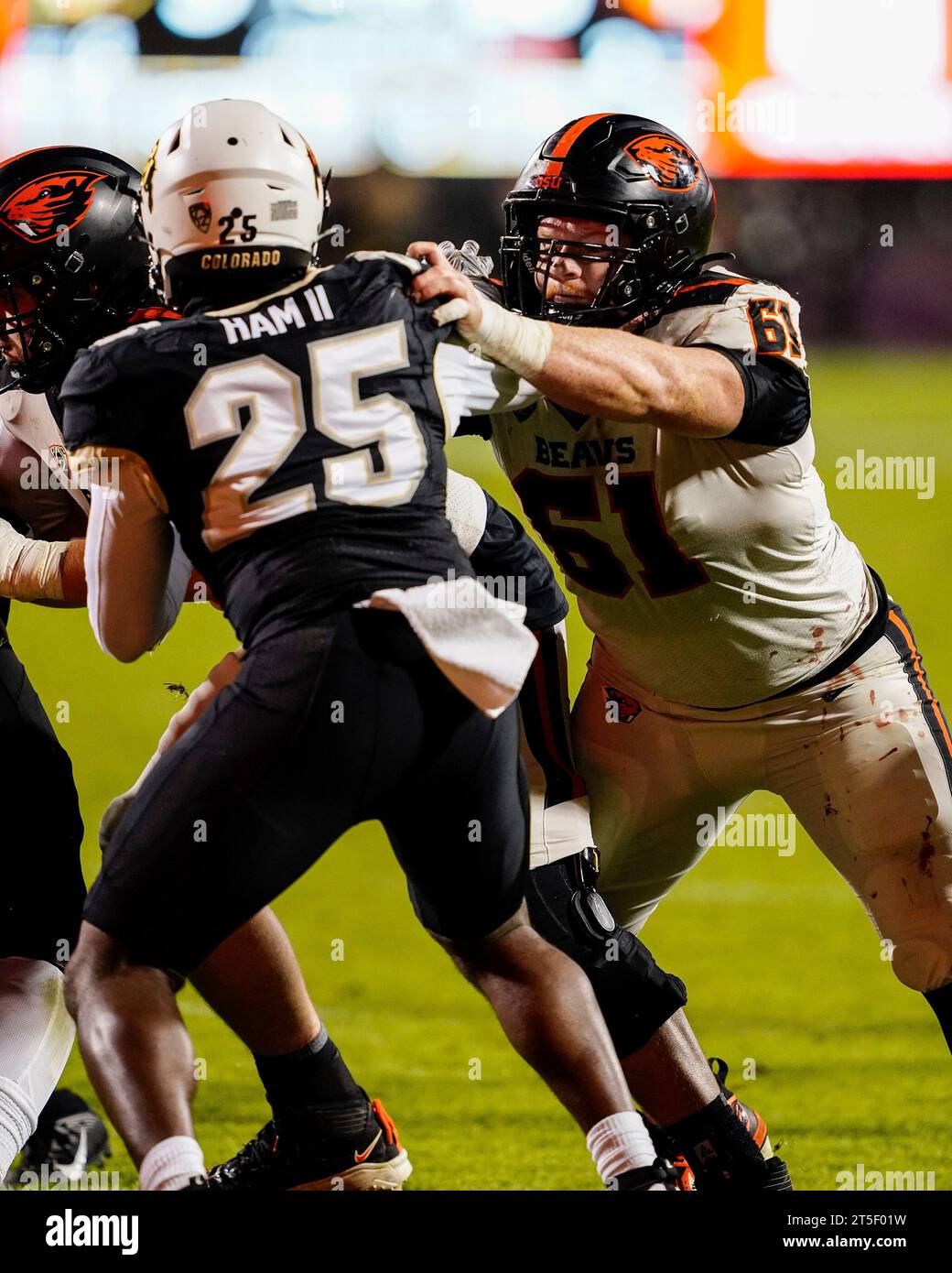 November 04, 2023:Oregon State Beavers offensive lineman Tanner Miller ...