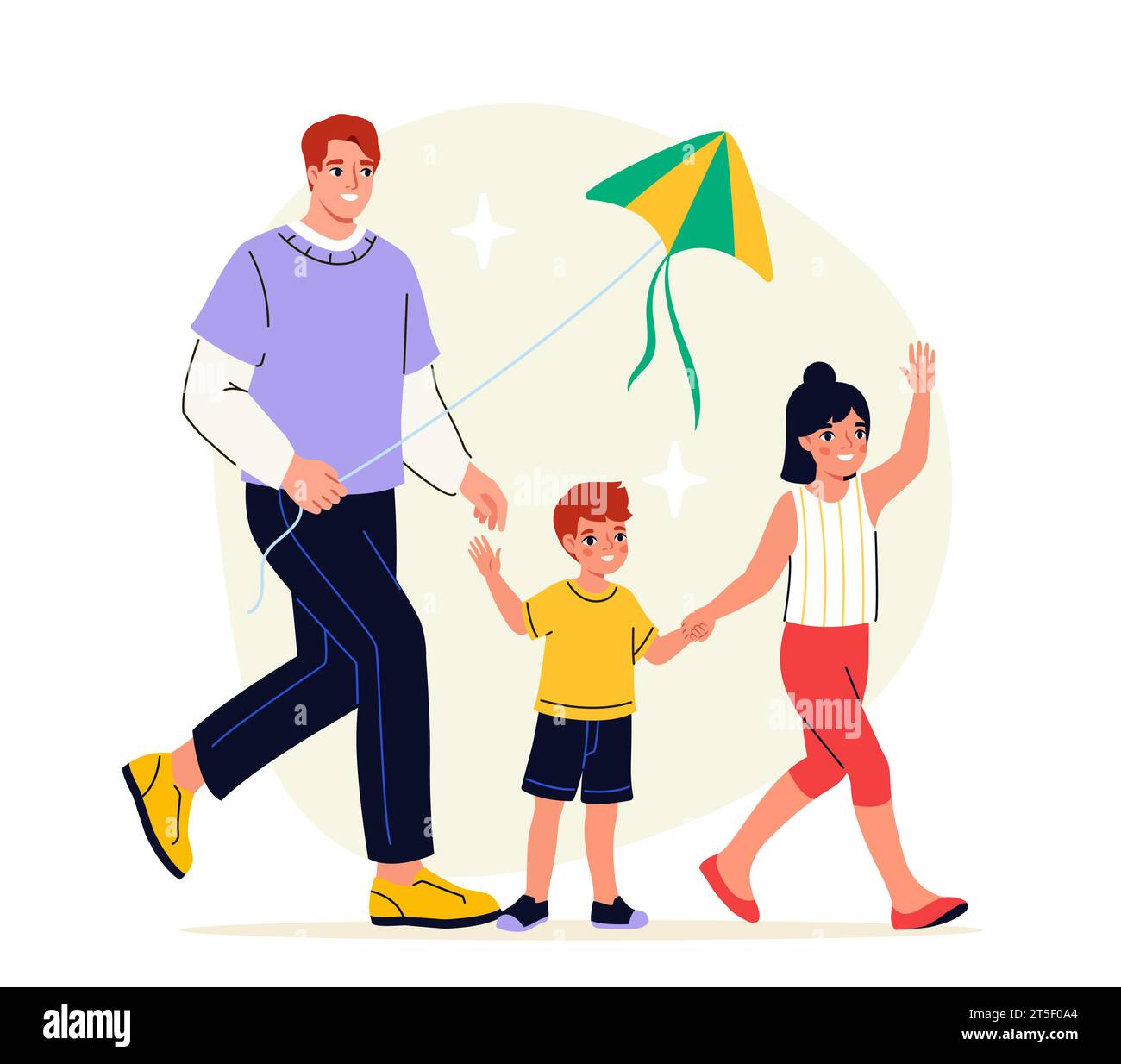 Family scene vector concept Stock Vector Image & Art - Alamy