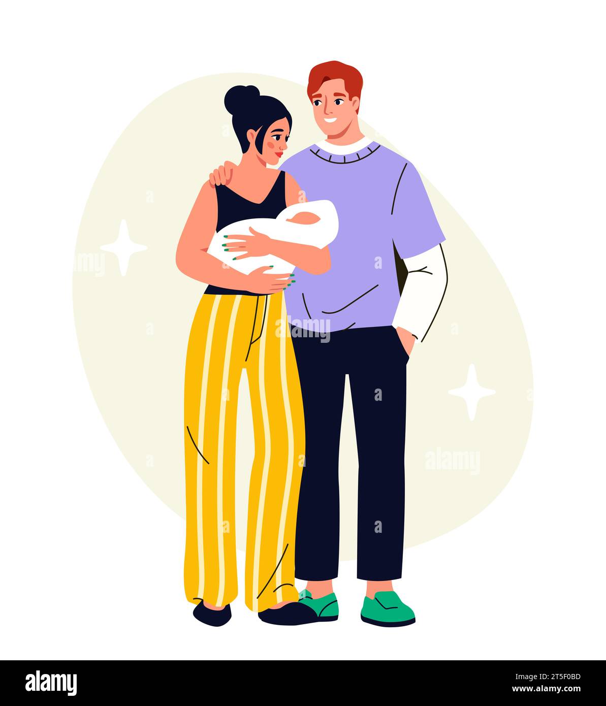 Family scene vector concept Stock Vector Image & Art - Alamy