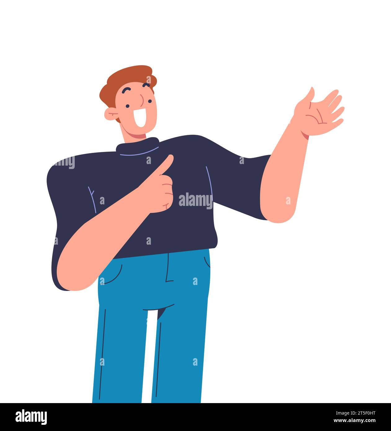 Happy smilling person vector Stock Vector Image & Art - Alamy