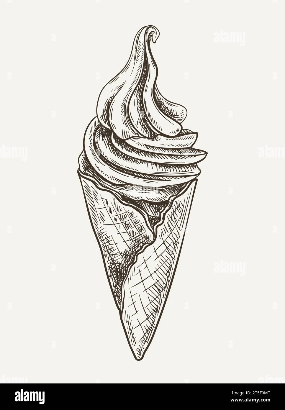 Ice cream vector sketch Stock Vector Image & Art - Alamy