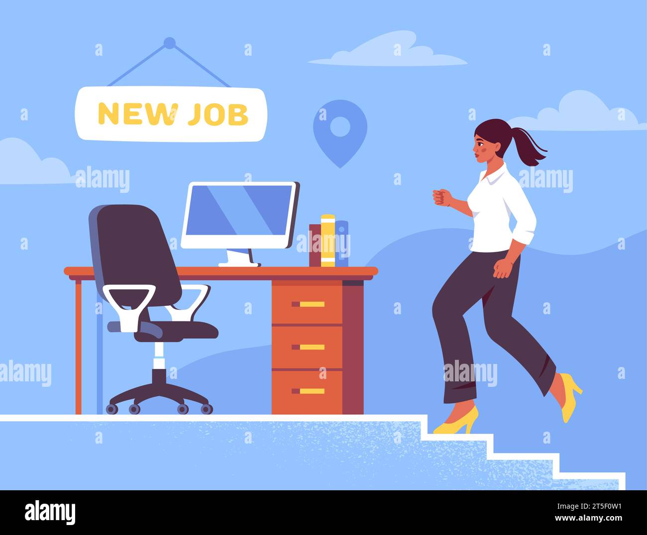 Job offer illustration hi-res stock photography and images - Alamy