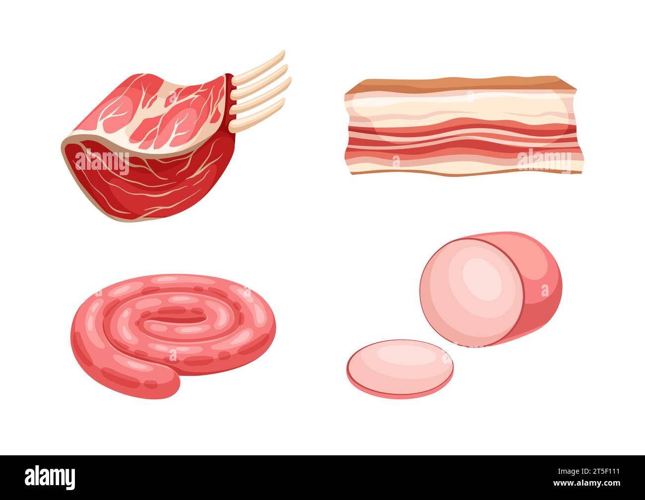 Meat cuts vector set Stock Vector Image & Art - Alamy