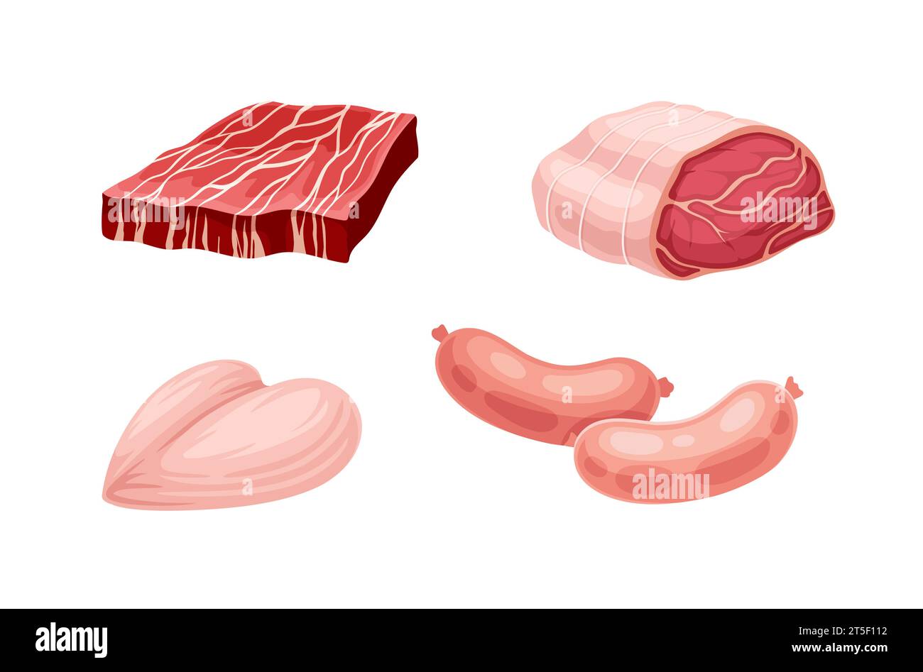 Meat cuts vector set Stock Vector Image & Art - Alamy