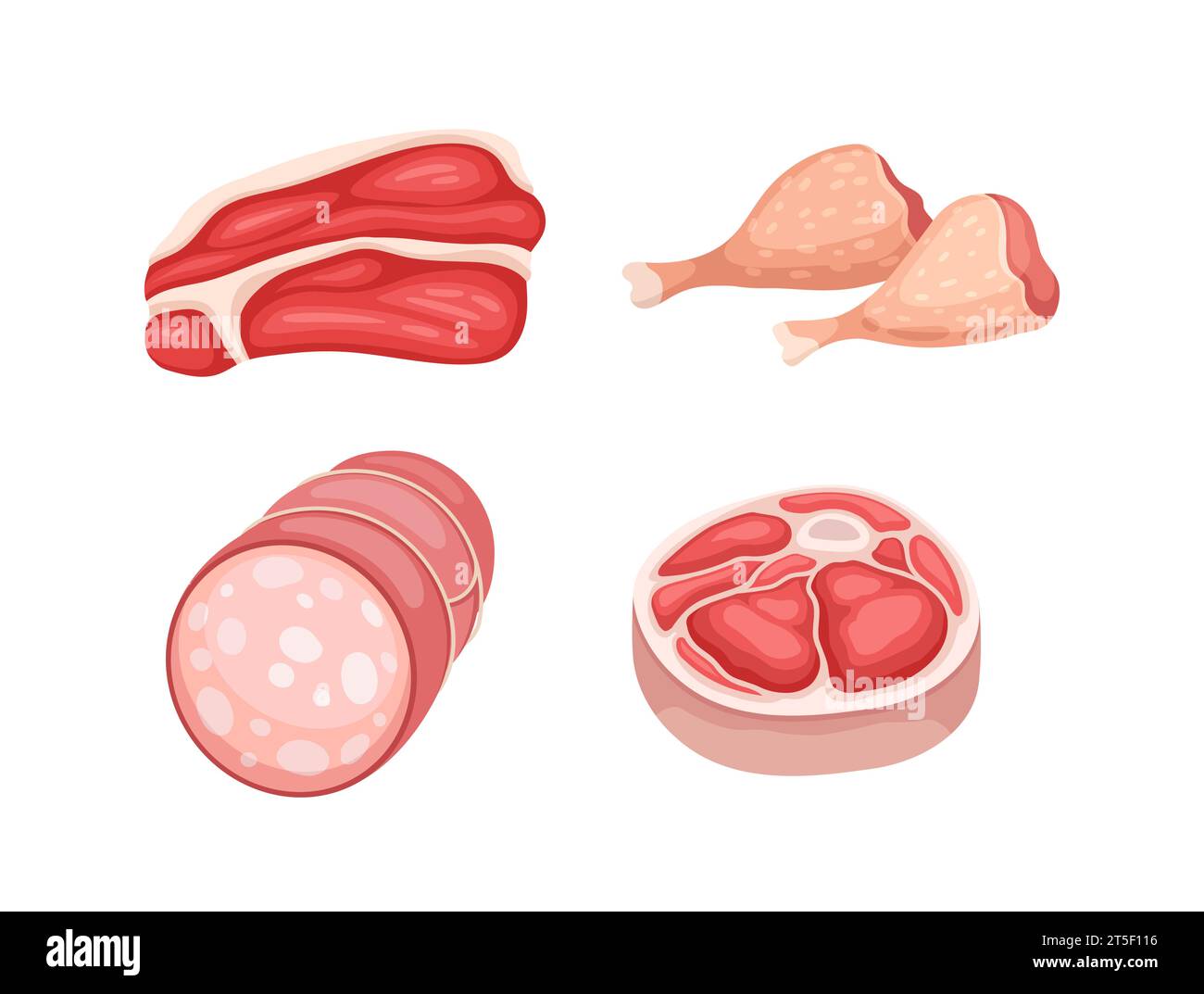 Meat cuts vector set Stock Vector Image & Art - Alamy