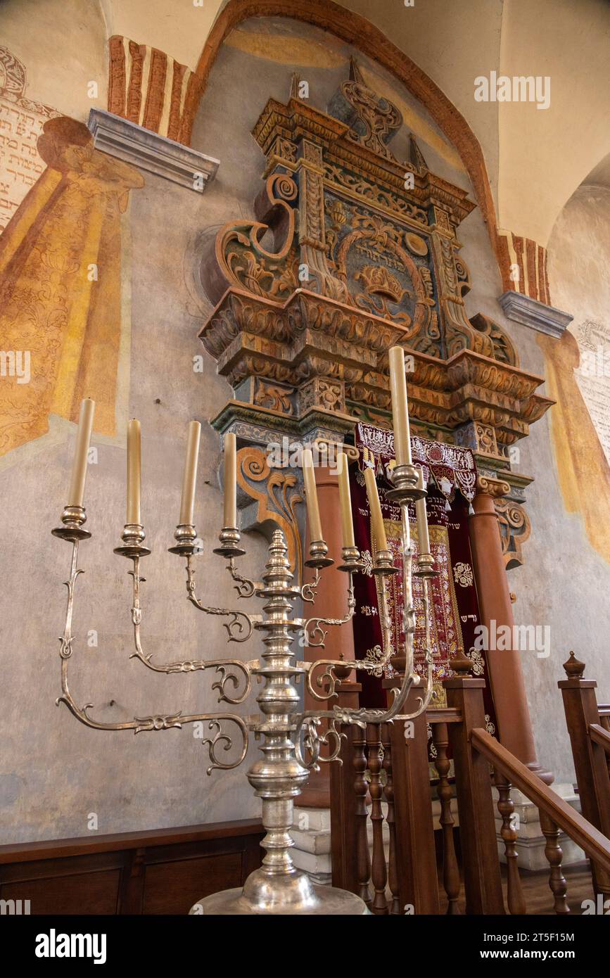 menorah, the Tykocin Synagogue, Tykocin, Poland Stock Photo - Alamy