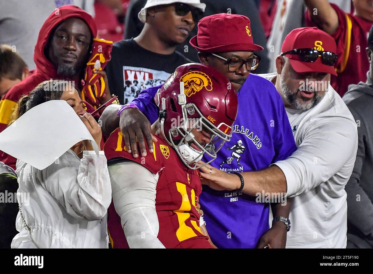 November 4, 2023 Los Angeles, CA.USC Trojans quarterback Caleb Williams ...