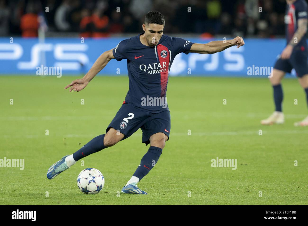 Achraf Hakimi of PSG during the UEFA Champions League, Group F football ...