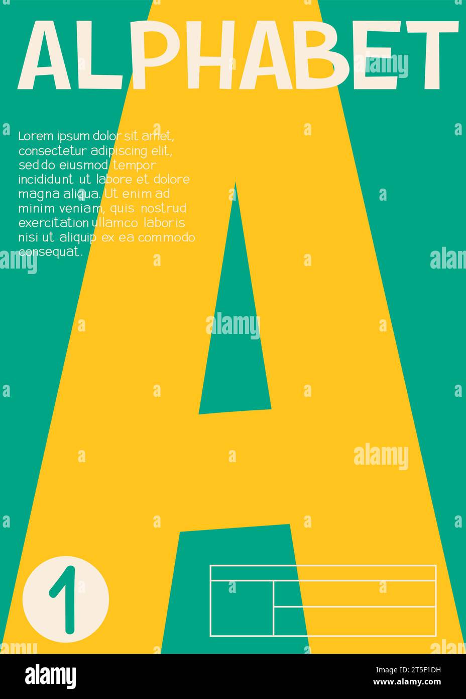 Poster with alphabet vector concept Stock Vector Image & Art - Alamy