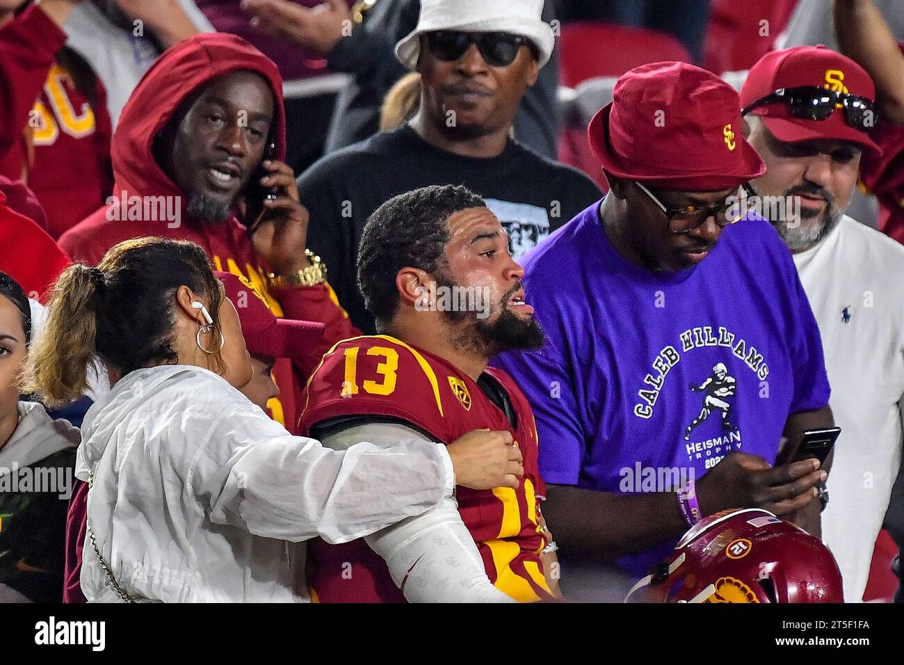 Los Angeles, CA. 4th Nov, 2023. USC Trojans quarterback Caleb Williams ...