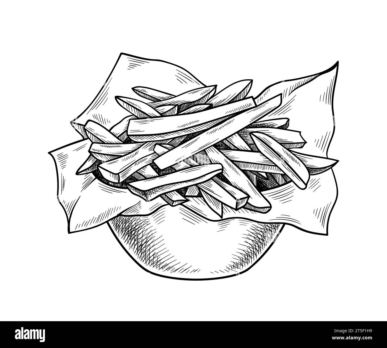 Cooking potato chips Black and White Stock Photos & Images - Alamy