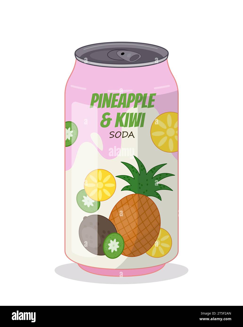 Fruit soda in aluminium can vector Stock Vector Image & Art - Alamy