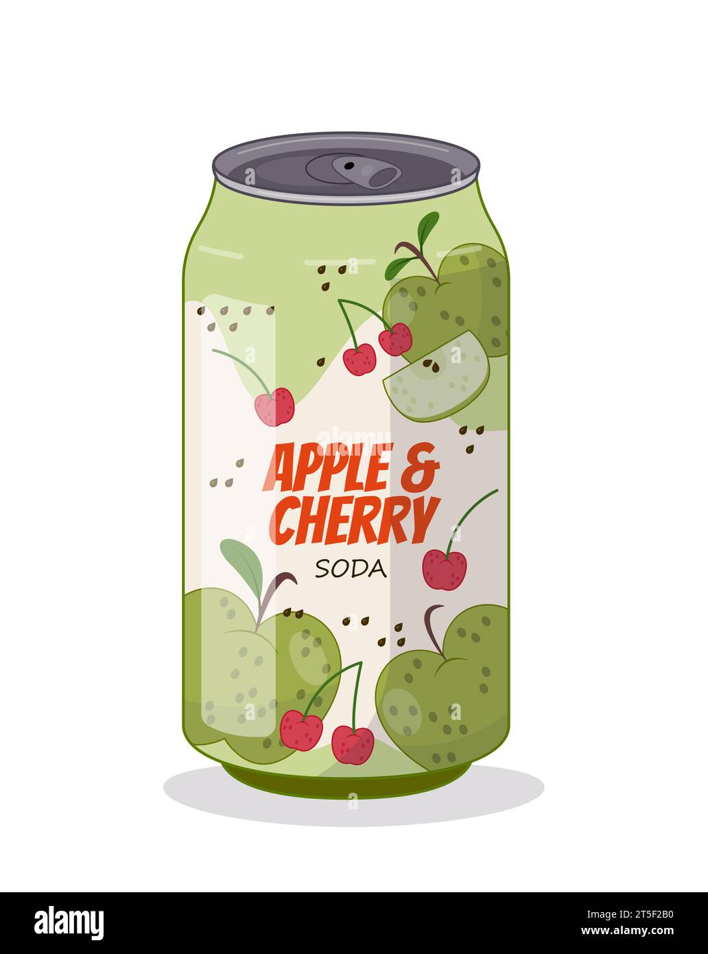Fruit soda in aluminium can vector Stock Vector Image & Art - Alamy