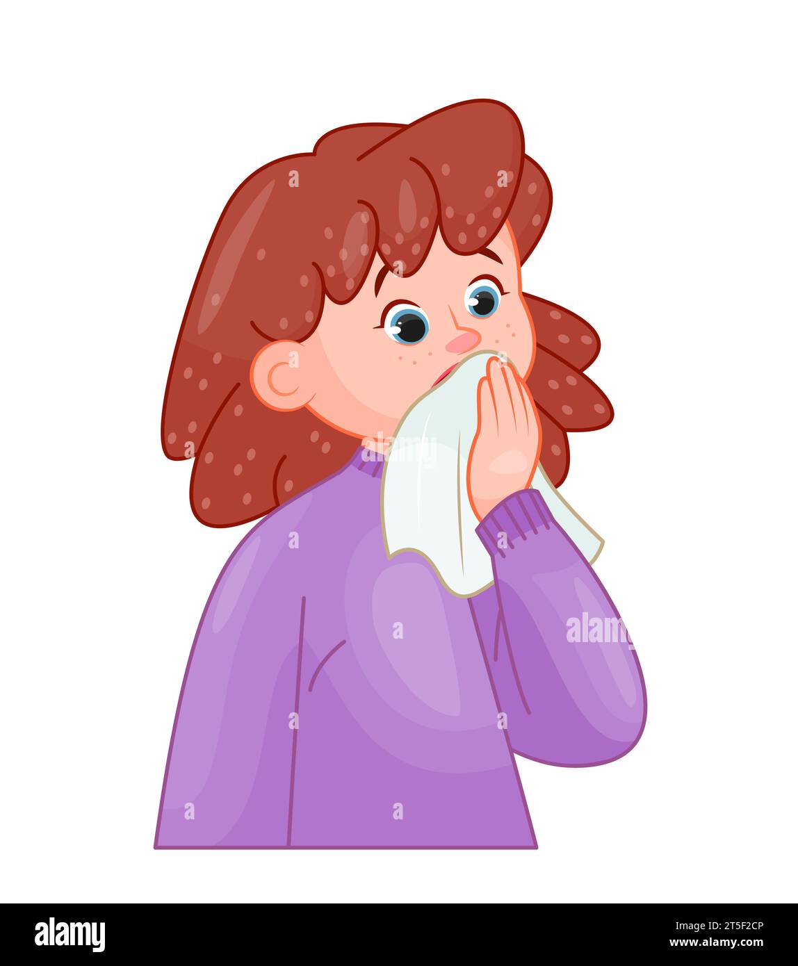 Sick girl vector concept Stock Vector Image & Art - Alamy