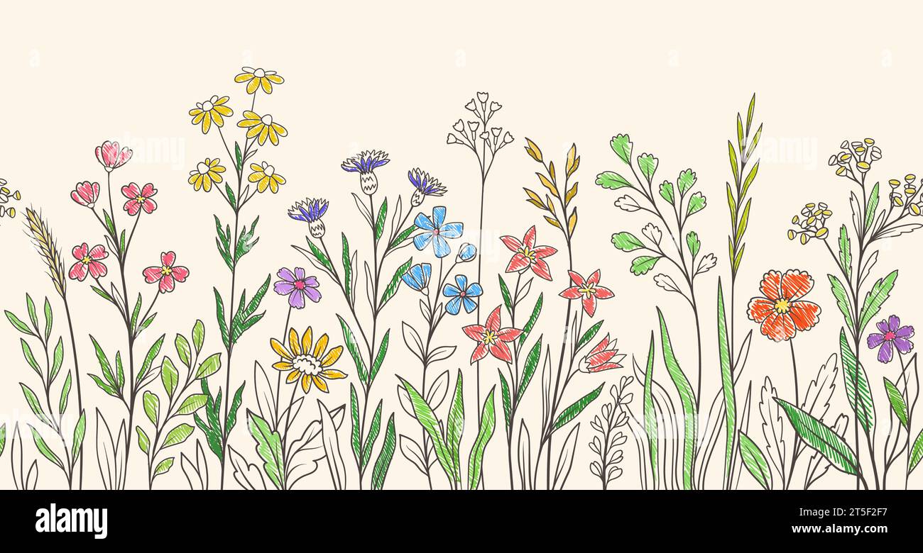 Hand drawn grass vector concept Stock Vector Image & Art - Alamy