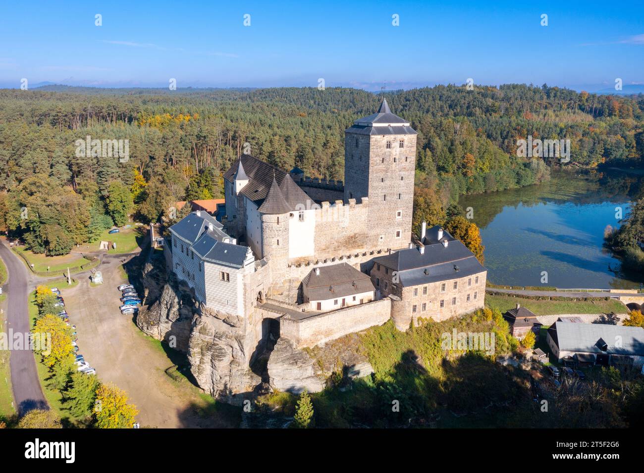 Gotický hrad Kost u Sobotky, Cesky raj, Ceska republika / gothic castle ...