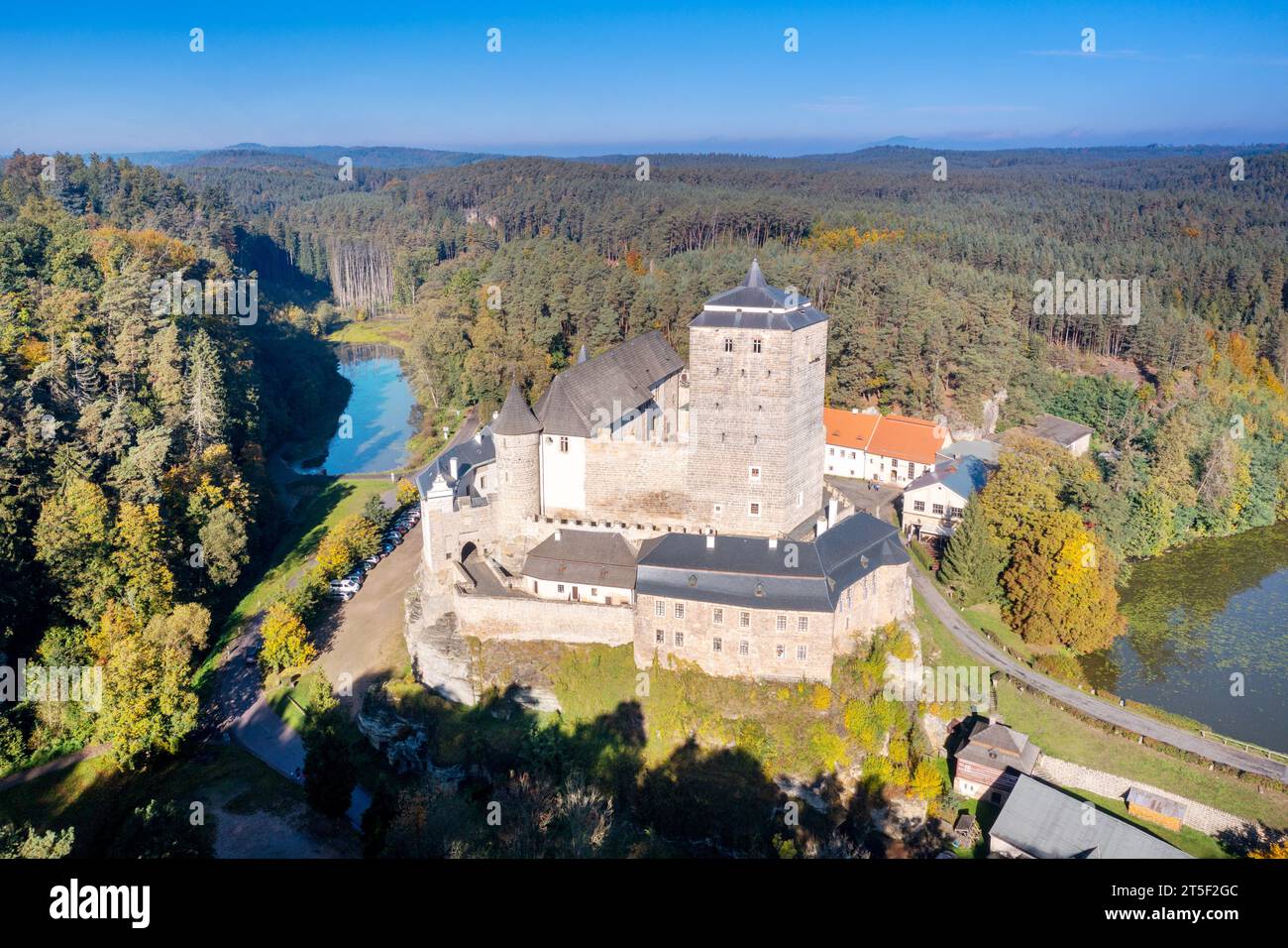 Gotický hrad Kost u Sobotky, Cesky raj, Ceska republika / gothic castle ...