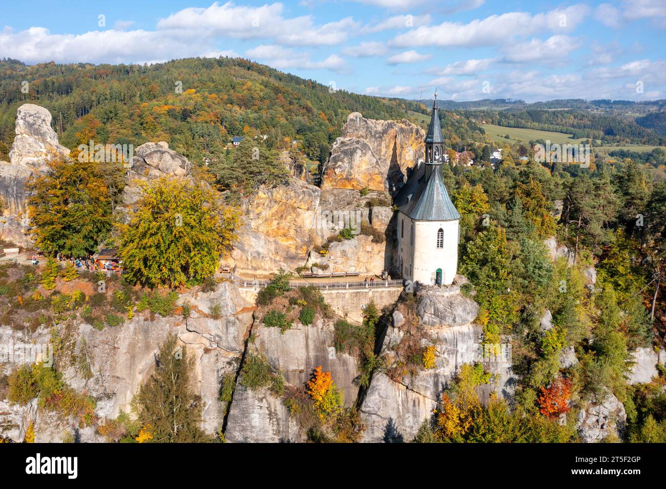 Skalni hrad Pantheon - Vranov, Mala Skala, Cesky raj, Ceska republika ...