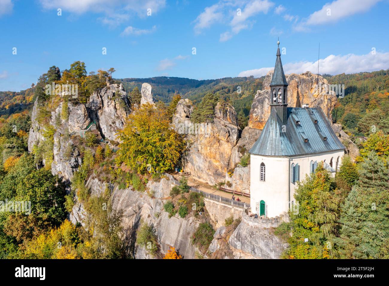Skalni hrad Pantheon - Vranov, Mala Skala, Cesky raj, Ceska republika ...
