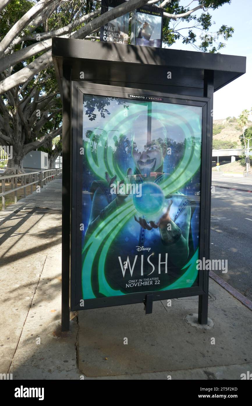 Los Angeles, California, USA 4th November 2023 Disney Wish Bus Stop on ...
