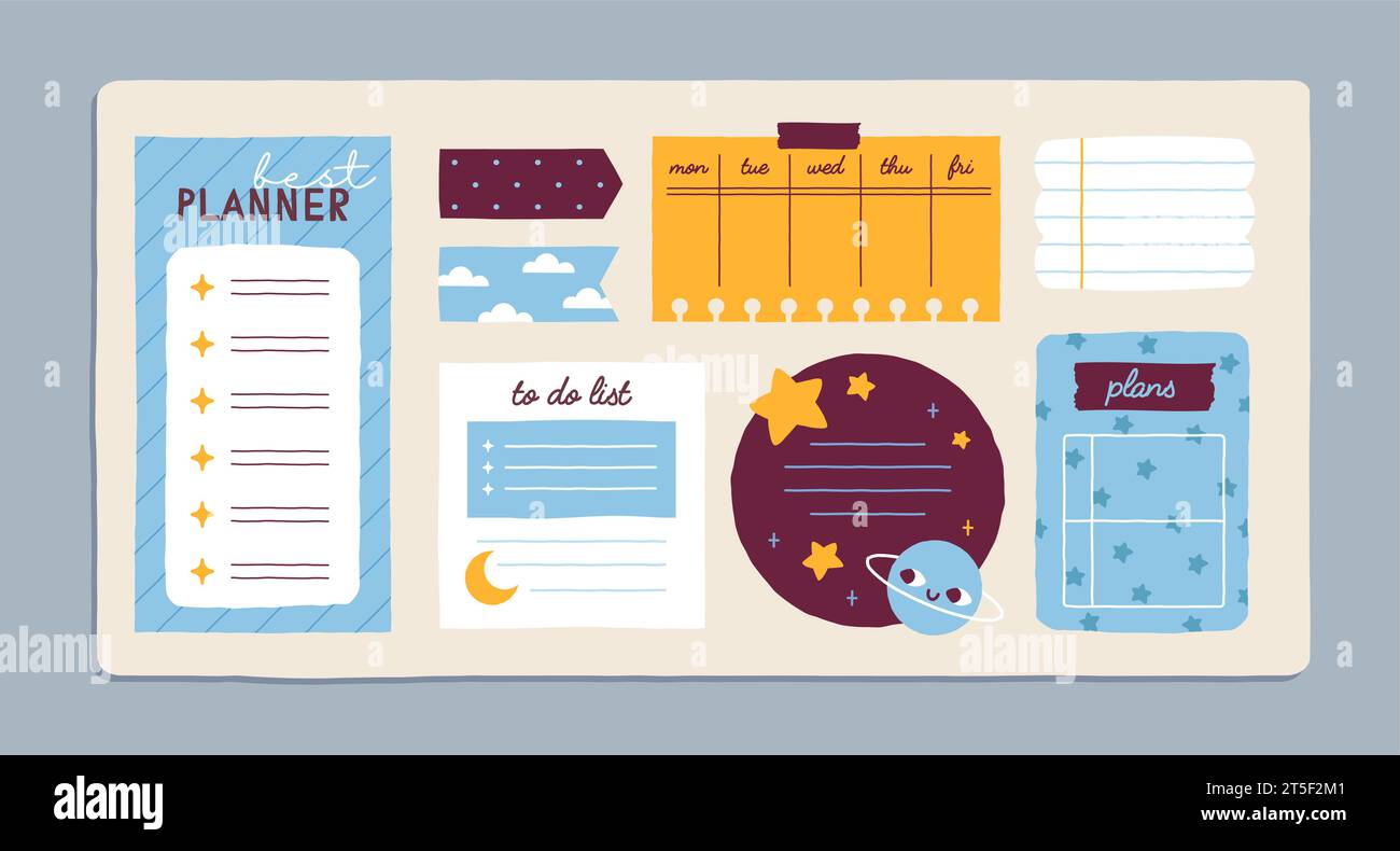 Sticky notes vector set Stock Vector Image & Art - Alamy