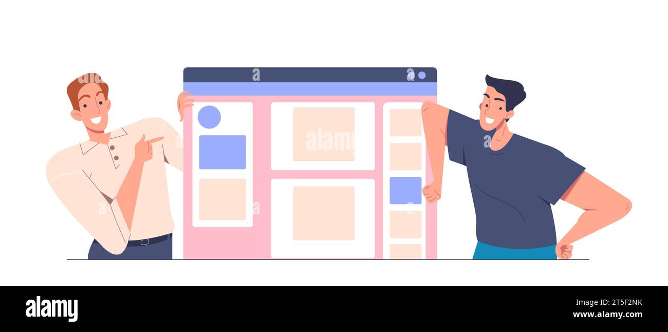 Programmer team present project vector concept Stock Vector Image & Art ...