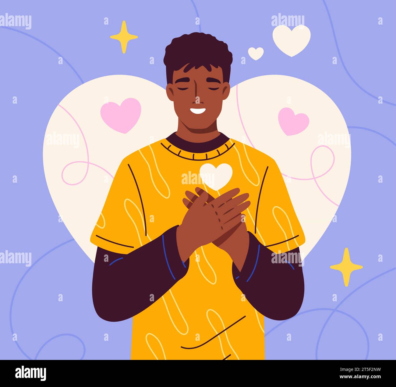 Thankful man Stock Vector Images - Alamy