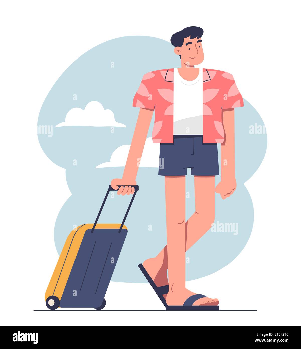 Active man traveler traveling Stock Vector Images - Alamy