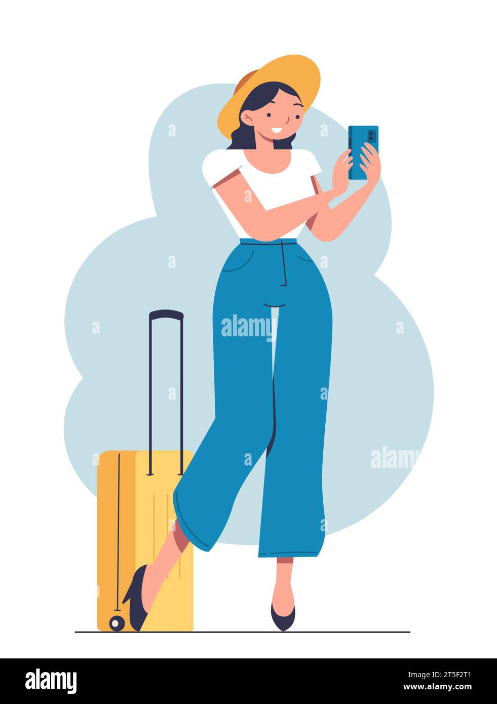 Tourist and traveler vector concept Stock Vector Image & Art - Alamy