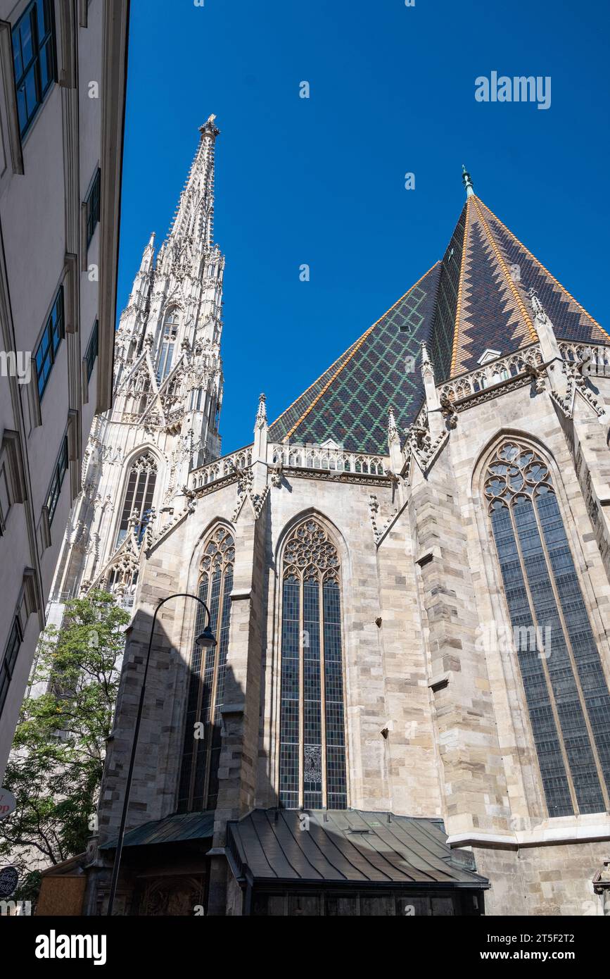 Austria, Vienna 29 September 2023 exterior of gothic St. Stephen's ...